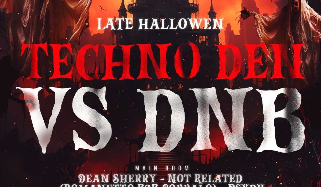 Techno Den vs DnB Halloween Costume Rave Party by TRP em Bow Lane ...