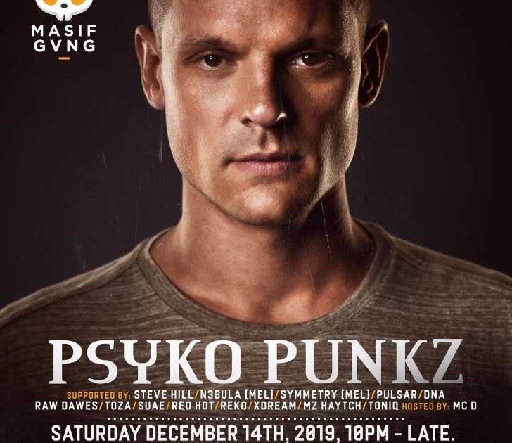Masif Saturdays presents Psyko Punkz em Space Nightclub, Sydney