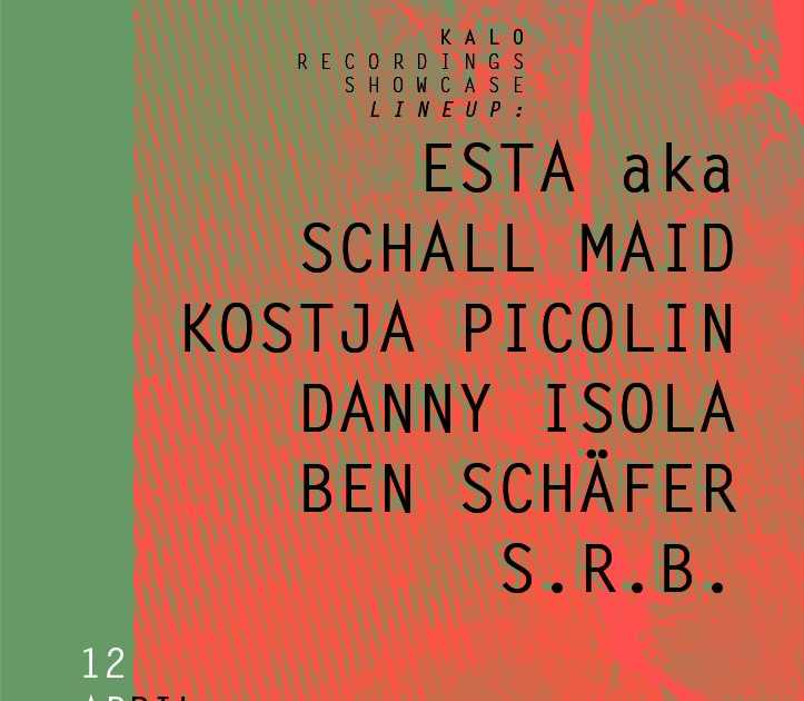 Missing Link presents Kalo Recordings Showcase - Im Rausch der Maschinen en TBA - Darmstadt ...