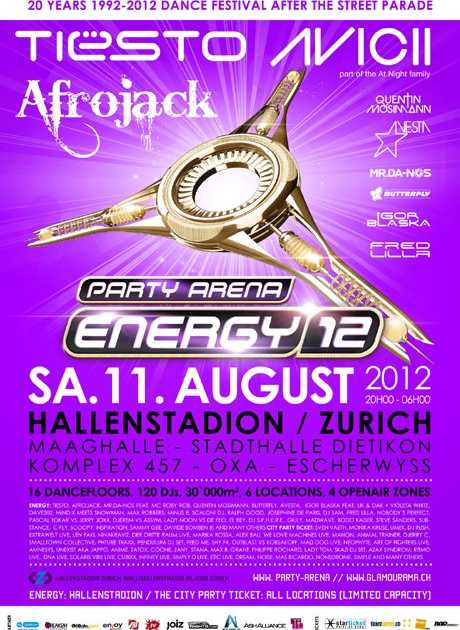 Energy 2012 - The Party Arena bij Hallenstadion, Zurich