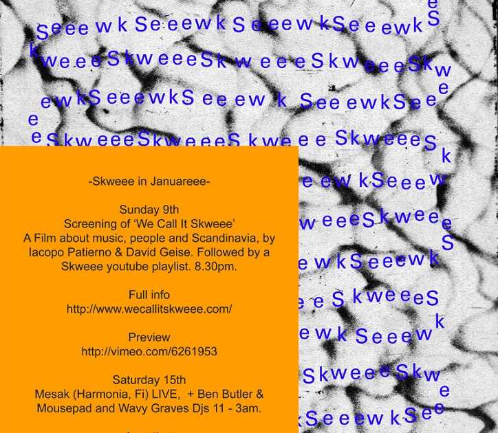 Skweee In Januareee em Stereo, Glasgow