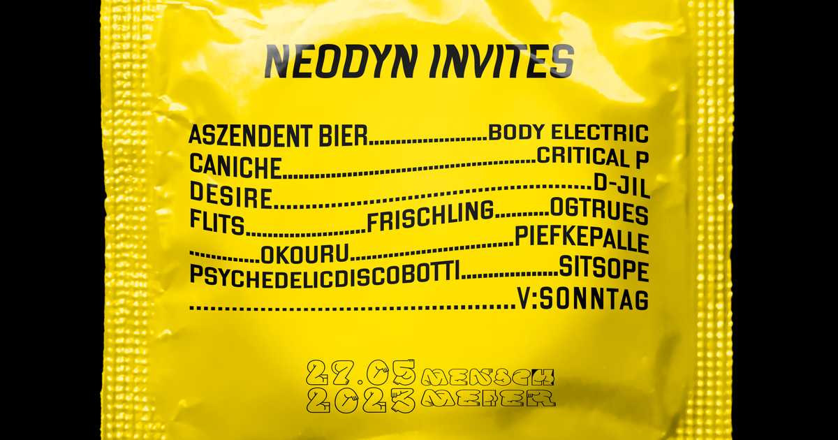 neodyn invites: Flits, V:SONNTAG, Caniche, Okouru, Desire, SITSOPE en ...