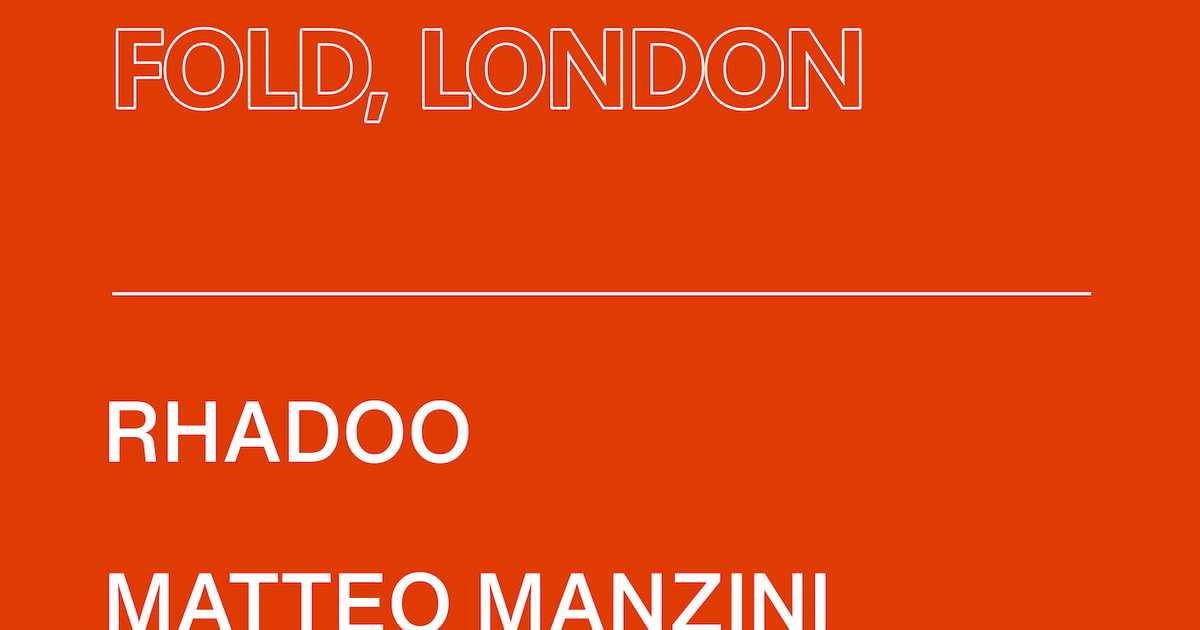 XTD - 007 - Rhadoo (6hr Set) at FOLD, London