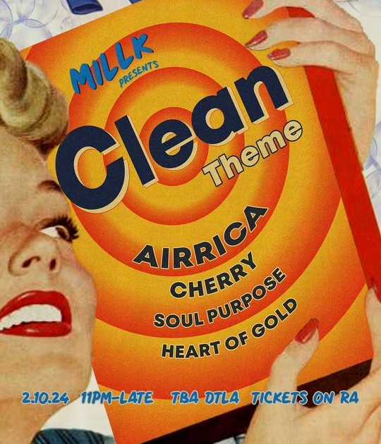 MILLK presents CLEAN feat. Airrica at TBA - DTLA, Los Angeles