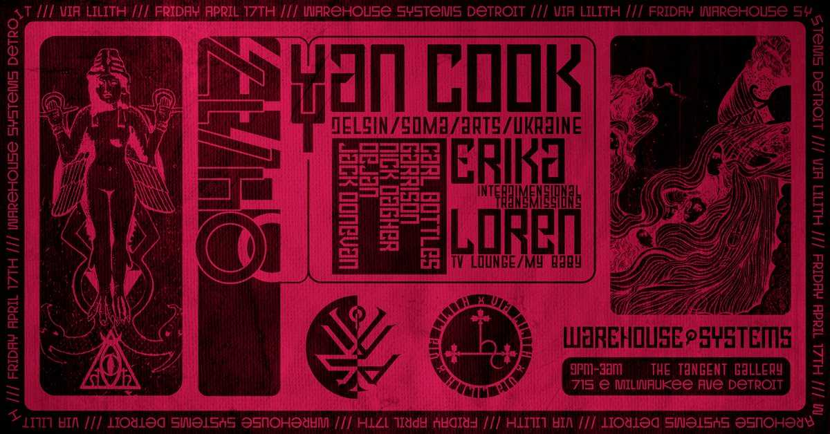 Via Lilith: Yan Cook(Live), Erika, Loren at Tangent Gallery, Detroit