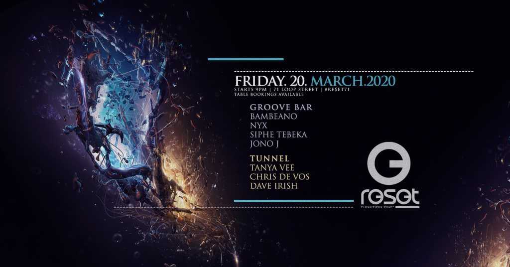 Reset Pres. Chris De Vos Siphe Tebeka en Reset - 71 Loop Street, Cape ...