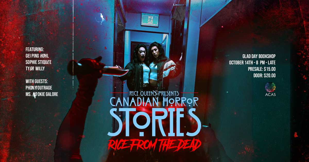 Canadian Horror Stories: Rice from the Dead bei Glad Day Bookshop, Toronto