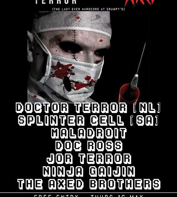 Doctor Terror [NL] Invites Axed (#6) em Grumpy's Green, Melbourne