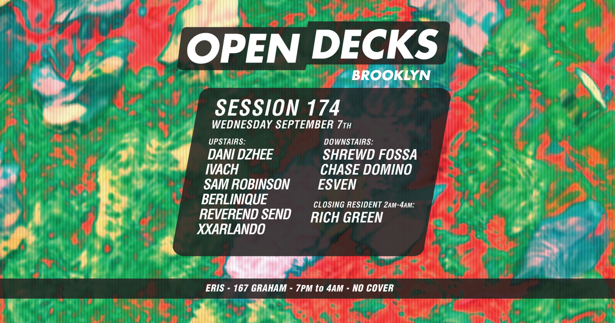 Open Decks Session 174 at Eris, New York City