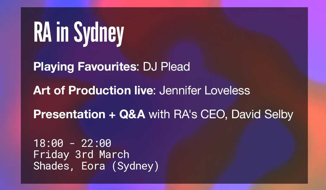 Resident Advisor: Sydney at Shades, Sydney