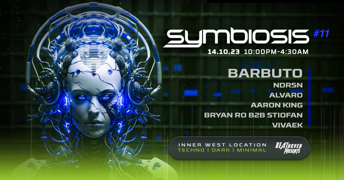 Beathoven presents: Symbiosis #11 feat. Barbuto at TBA - Sydney Inner ...