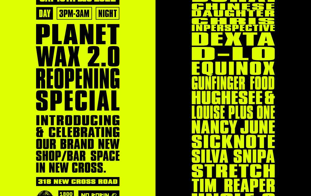 Planet Wax Official Launch DAY & NIGHT at Planet Wax, London