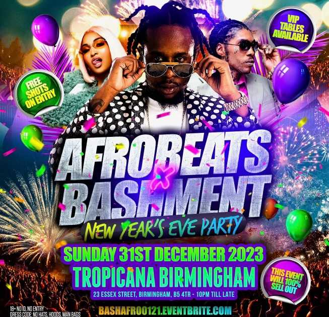 Bashment & Afrobeats Birmingham NYE Party - Birmingham's #1 NYE Party ...