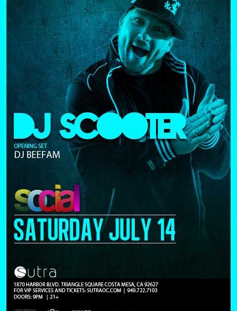 DJ Scooter at Sutra, Los Angeles
