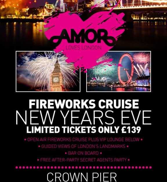 Amor Fireworks up-Close Cruise Plus Space After-Party en Crown Pier, London