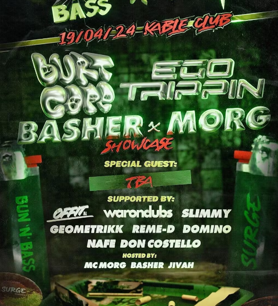 Bun n Bass x Surge present: Ego Trippin, Burt Cope + More at Kable Club ...