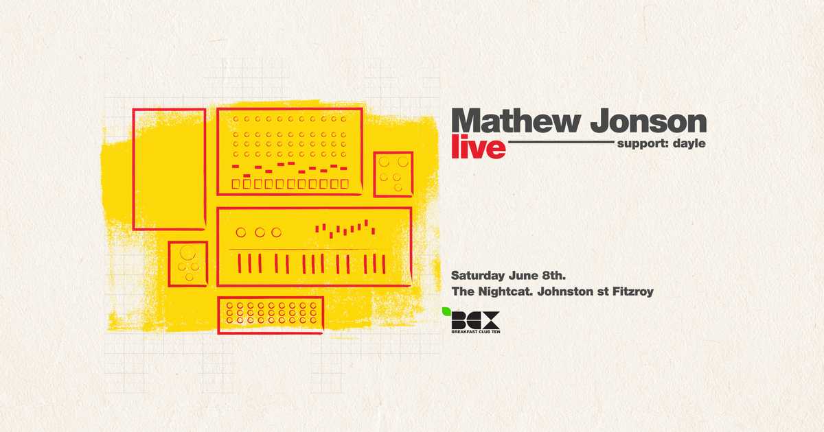 BC presents Mathew Jonson (Live) at The Night Cat, Melbourne