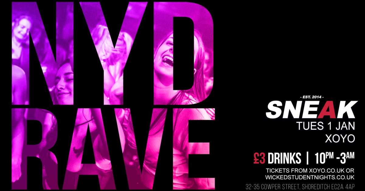 Sneak New Years Day Rave em XOYO, London