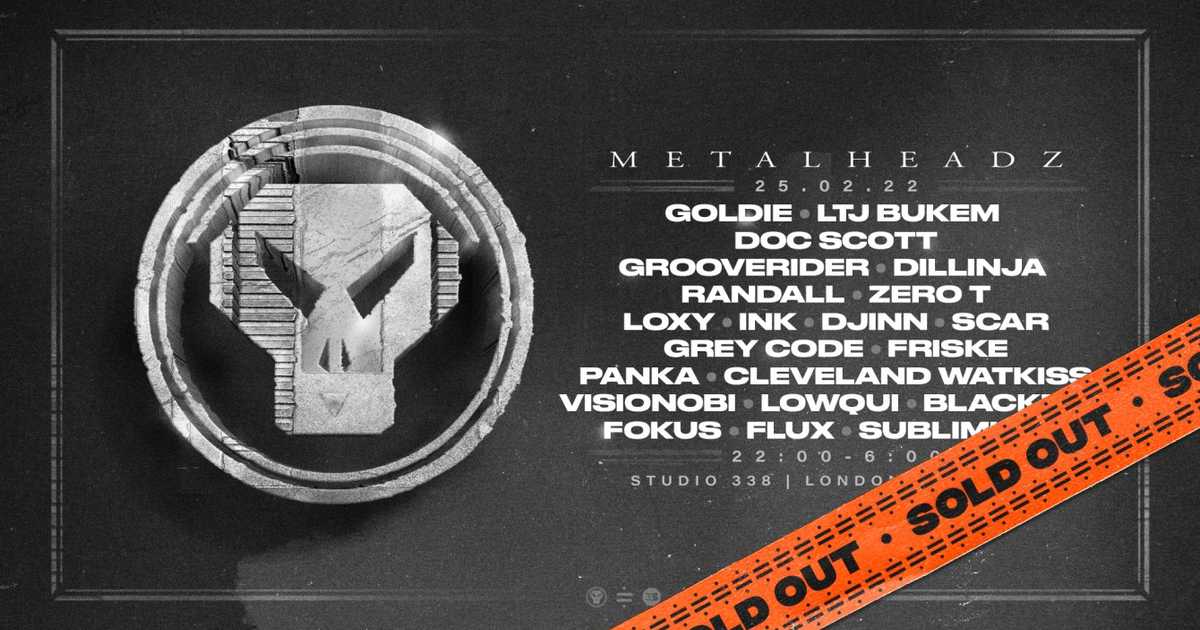 Sold Out! Metalheadz – London bij Studio 338, London