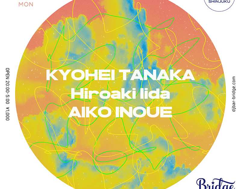 Kyohei Tanaka , Hiroaki Iida & AIKO INOUE bei DJ Bar Bridge Shinjuku, Tokio