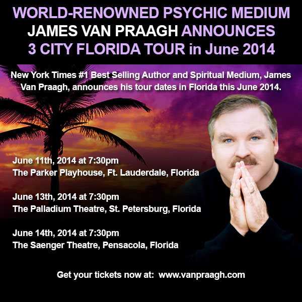 An Evening of Spirit with James Van Praagh at Parker Playhouse, Miami