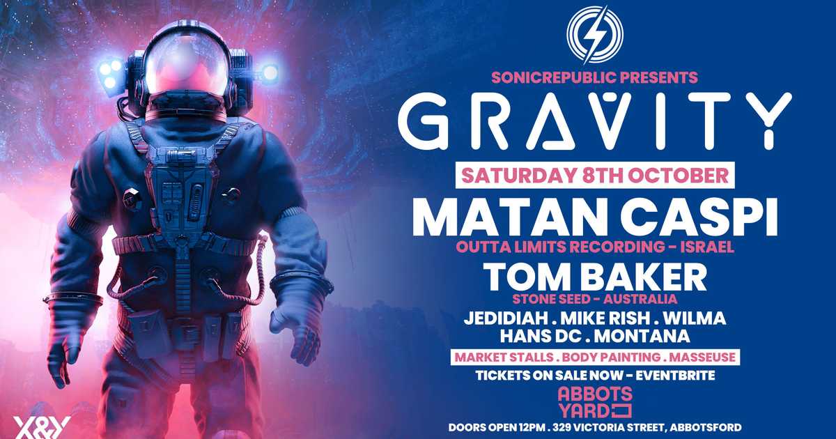 GRAVITY - Launch Party en Abbots Yard, Melbourne