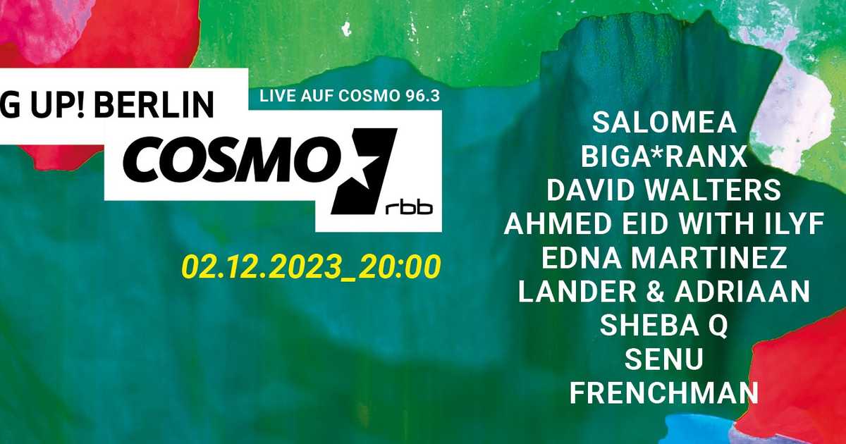 Cosmo presents: BIG UP at Gretchen, Berlin · Tickets