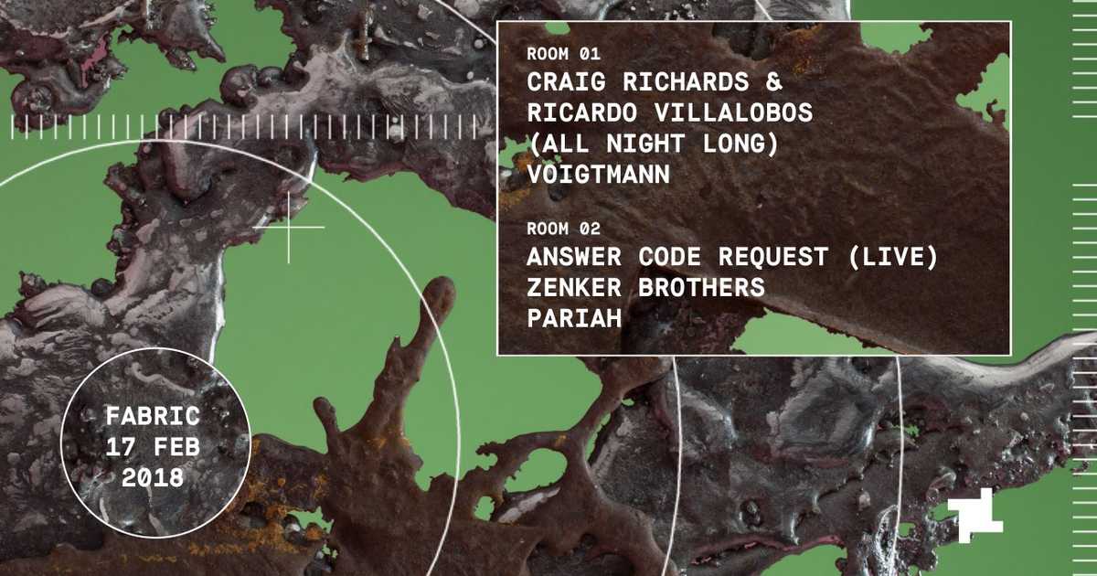 fabric: Craig Richards & Ricardo Villalobos (All Night Long), Answer Code Request & More at ...