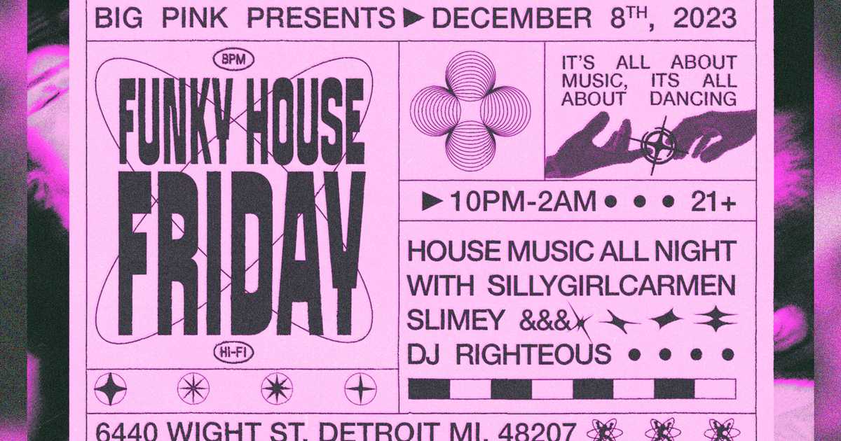 FUNKY HOUSE FRIDAY: SILLYGIRLCARMEN, SLIMEY, & DJ RIGHTEOUS at Big Pink ...