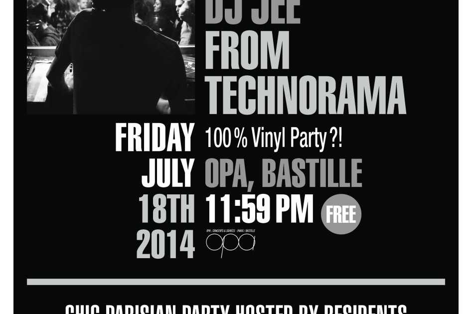 The Heart Of The French Scene: Dj Jee + Guests bij OPA, Parijs