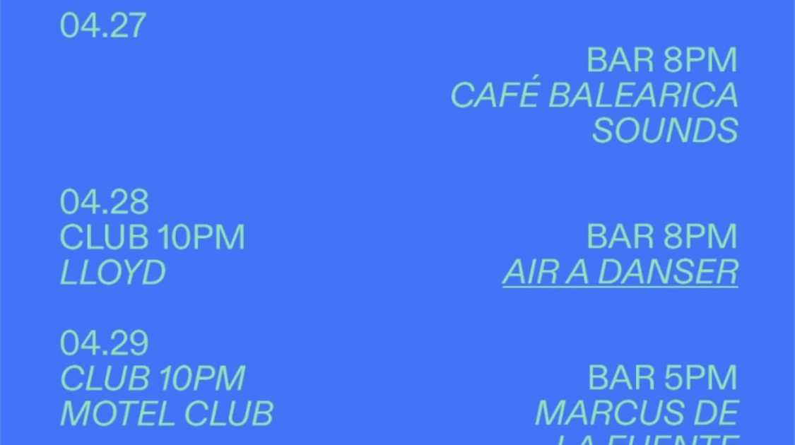 Motel Club at Cafe Balearica in the Club at Café Balearica, New York City