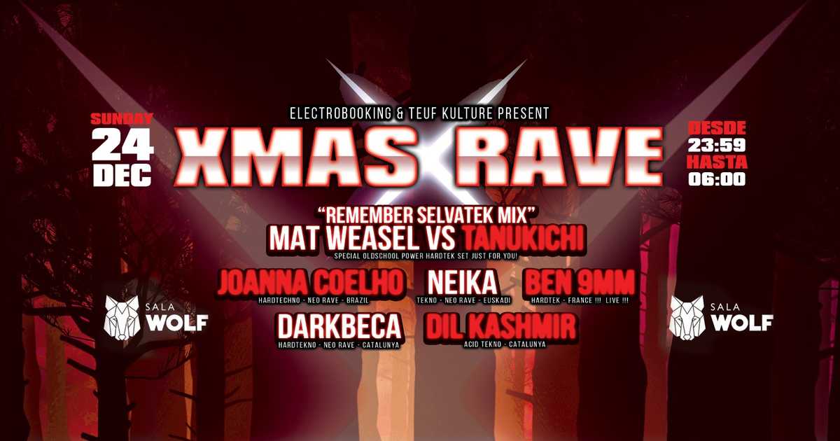 XMASS RAVE - WOLF BCN at WOLF Barcelona, Barcelona