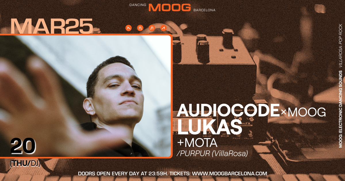 Audiocode x Moog: Lukas + Mota (MOOG Club) at Moog Club, Barcelona