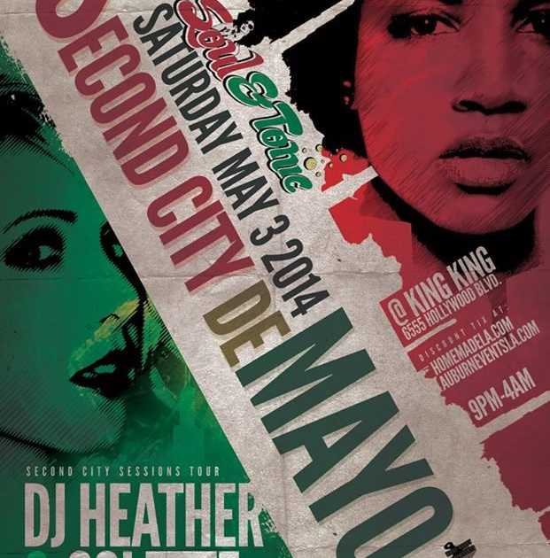 Second City De Mayo - Colette and DJ Heather at King King Club, Los Angeles