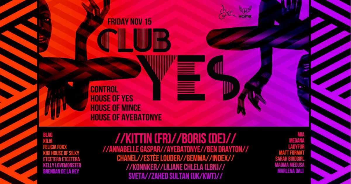 Miss Kittin, Boris, DJ Sveta, Annabelle Gaspar at Club YES em Home The ...