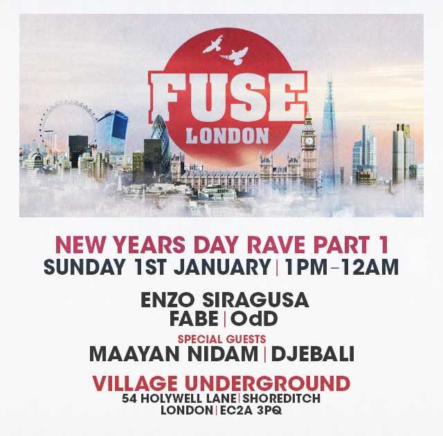Fuse NYD Rave - Part 1/Day 2017 at Village Underground, London
