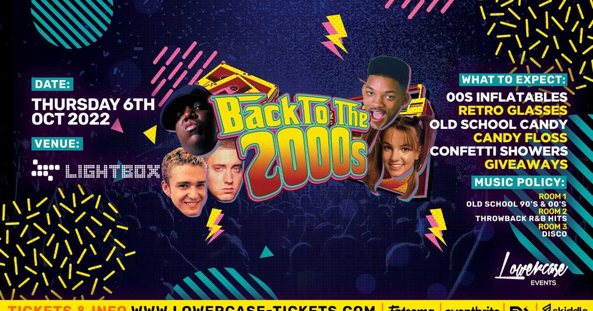 The 90s & 2000s Freshers Party - The Biggest Freshers Throwback Party ...