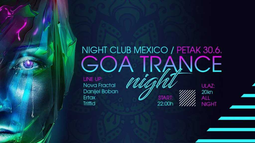 Goa Trance Night at Night Club Mexico, Kroatien