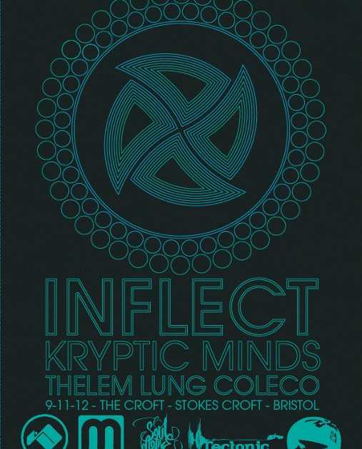 Inflect presents Kryptic Minds, Thelem, Lung, Coleco en The Croft, Bristol