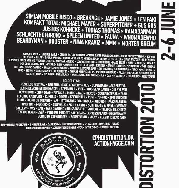 Distortion Festival 2-6 June at TBA - Denmark, Denmark