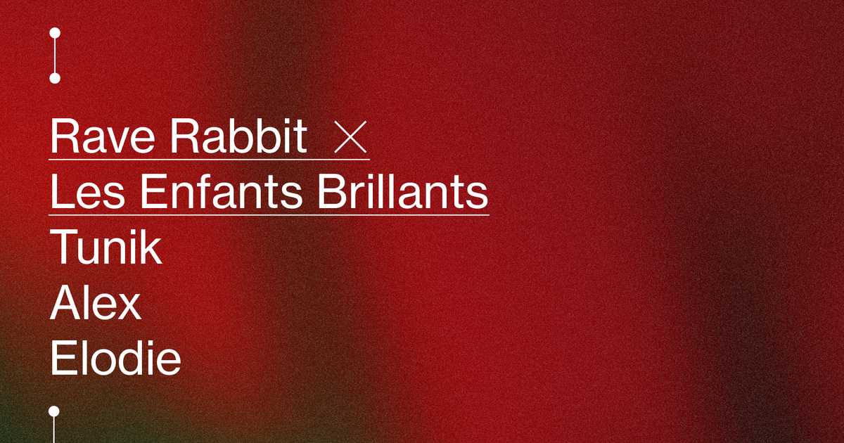Sundays: Rave Rabbit x Les Enfants Brillants at fabric, London