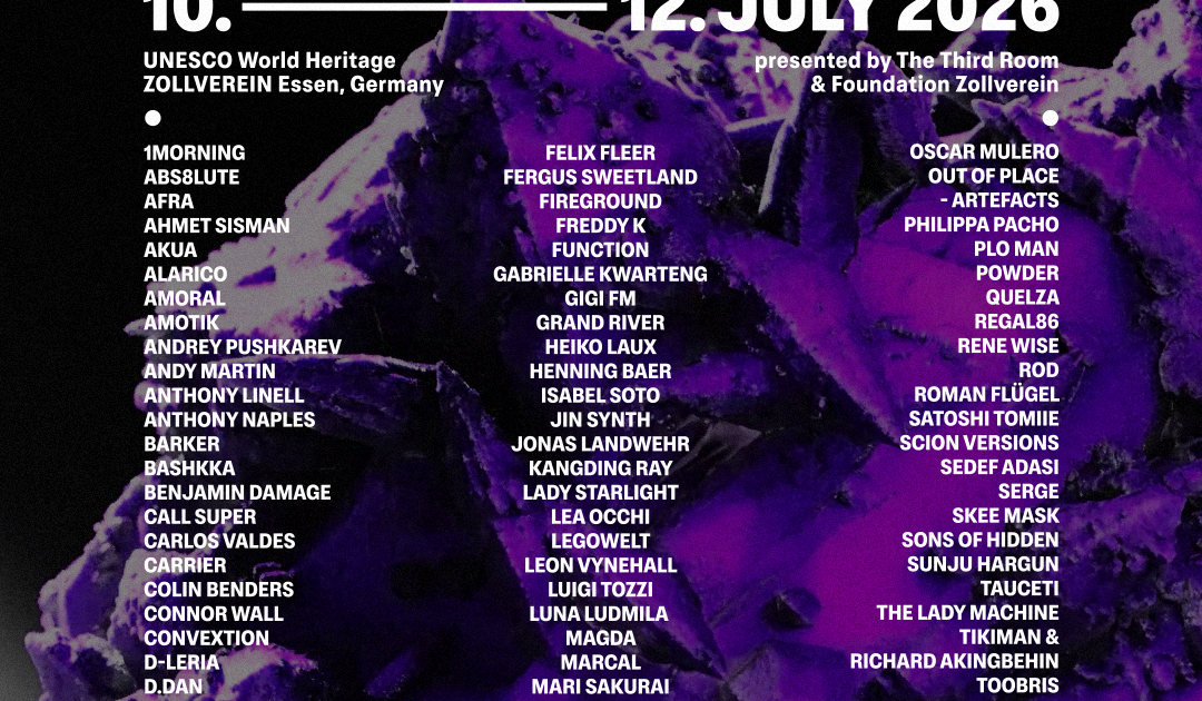 Stone Techno Festival 2026 at Zeche Zollverein, Dortmund / Essen