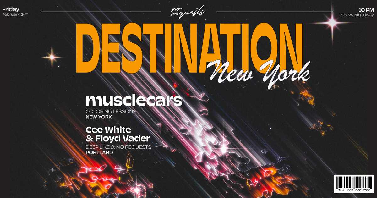 Destination: New York with Musclecars at No Requests, Portland