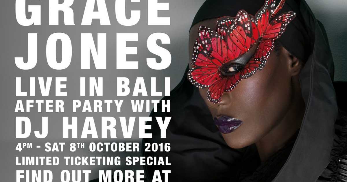 Grace Jones Live and DJ Harvey in Bali at Potato Head Beach Club, Bali