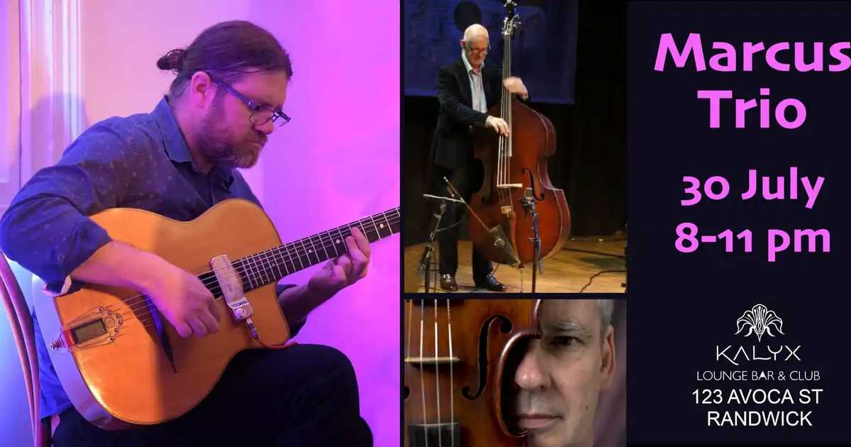 Marcus Holden Trio at Kalyx Club, Sydney
