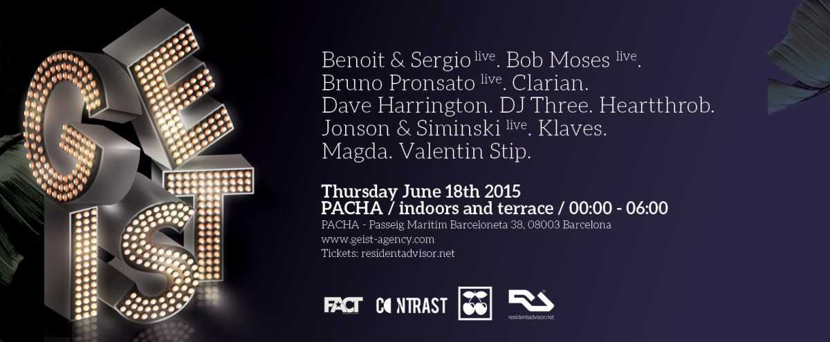 Geist Showcase / Night Time en Pacha Barcelona, Barcelona