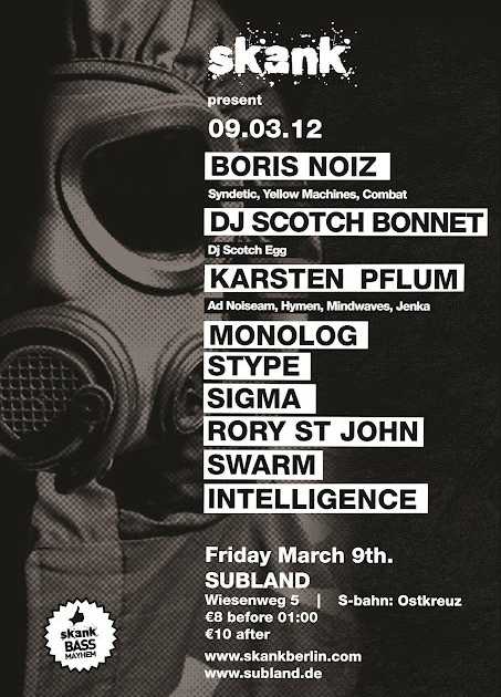 Skank Ft Boris Noiz, Karsten Pflum, Sigma, Dj Scotch Bonnet en Subland ...