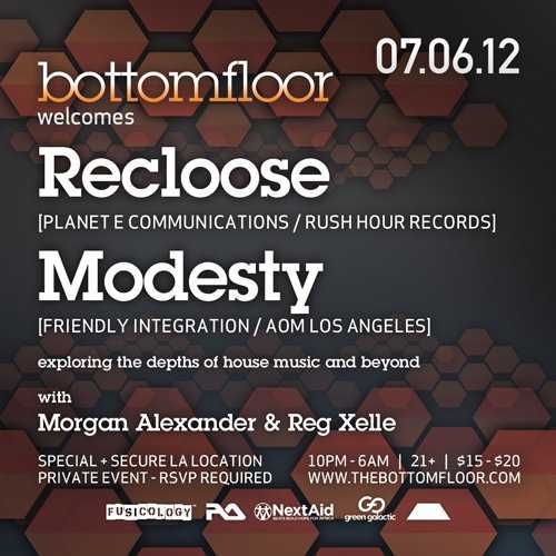 Bottom Floor Welcomes Recloose bei TBA - Los Angeles, Los Angeles