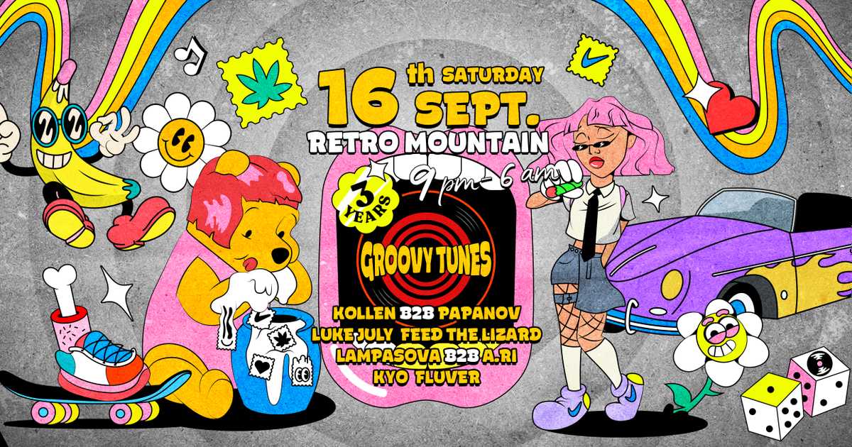 Groovy Tunes 3 Years en Retro Mountain Koh Phangan, Tailandia