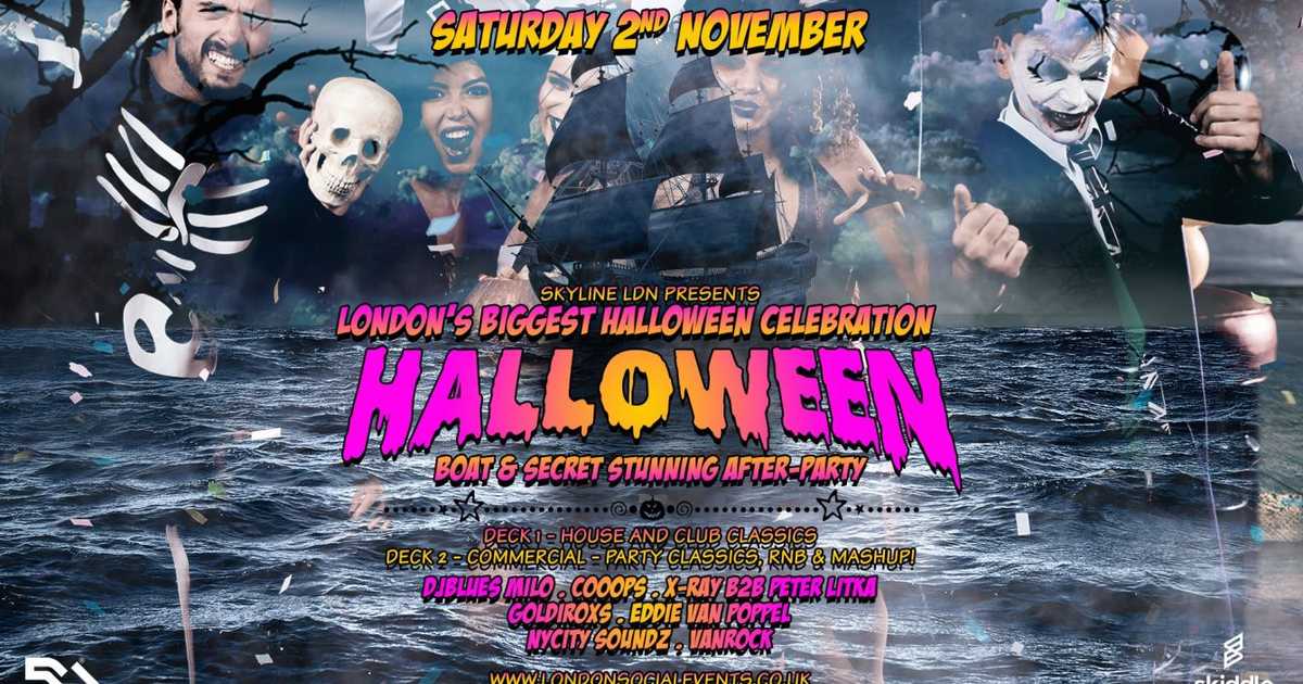 Halloween Boat Party Secret After-Party at Westminster Pier, London